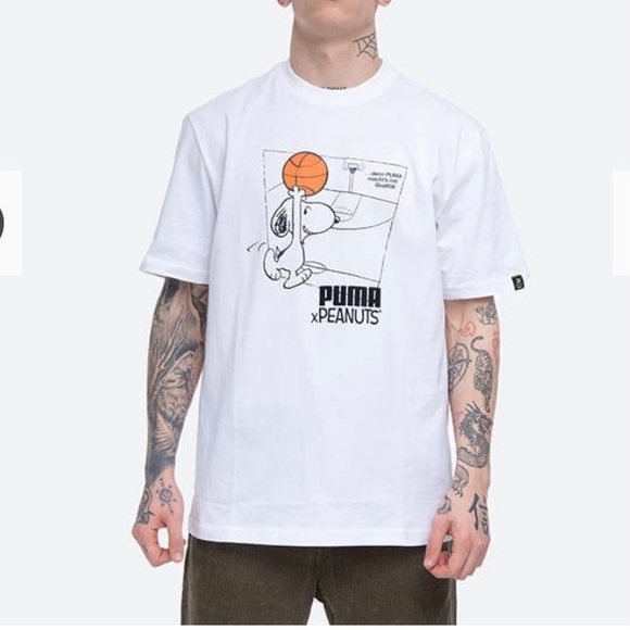Puma | Shirts | Puma X Snoopy Peanuts Shirt New | Poshmark